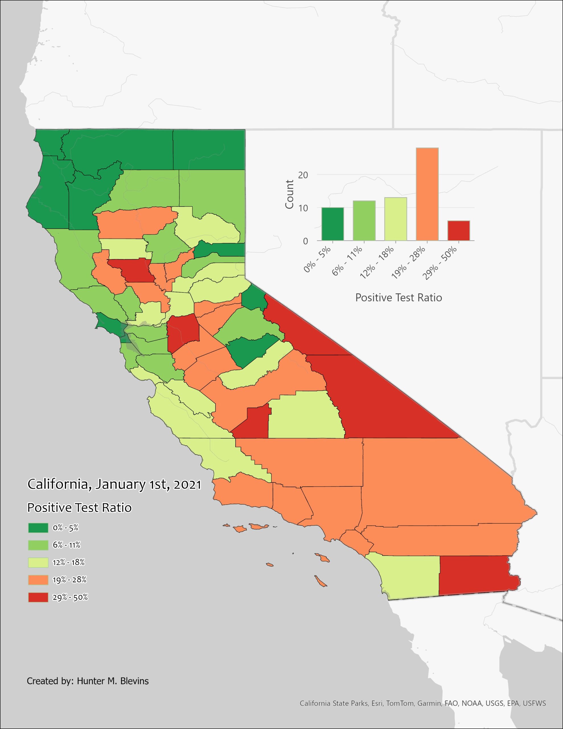 COVID-19 Disease Surveillance in California - Hunter Blevins